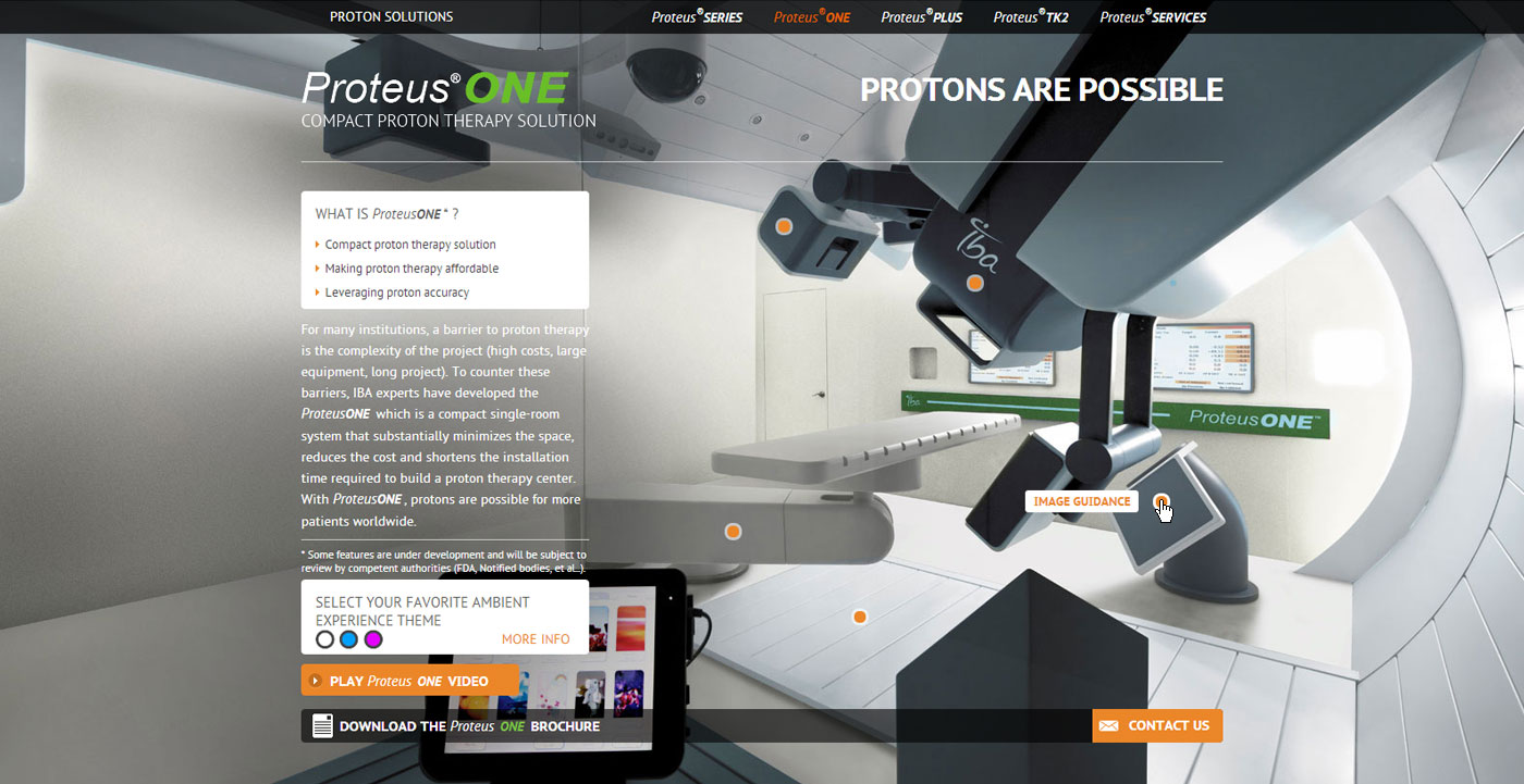 IBA Proton Therapy - Globule Bleu